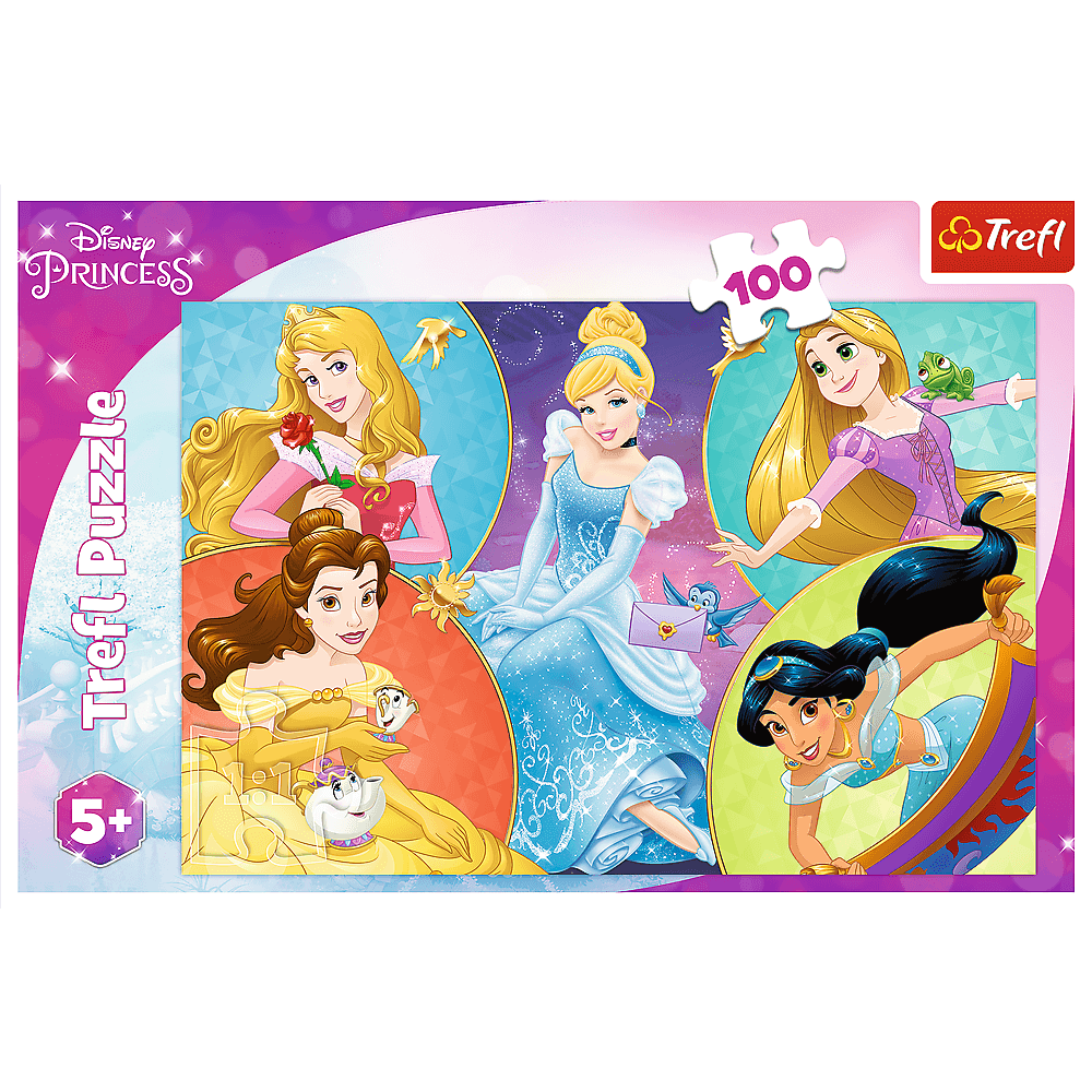 Trefl Puzzle Disney Princess "Poznaj urocze Ksiezniczki" 100 elementów