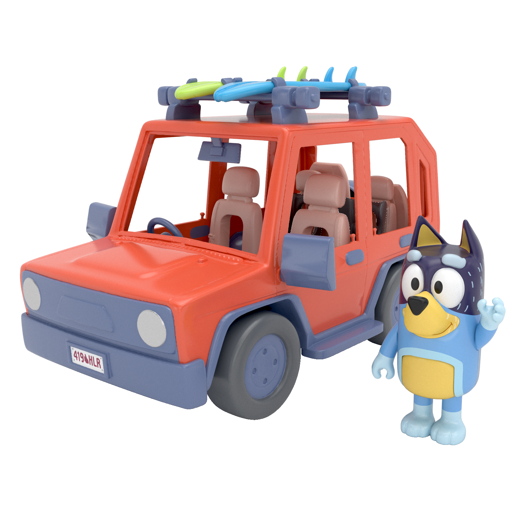 Bluey Rodzinne auto - zestaw z figurką taty Bandit